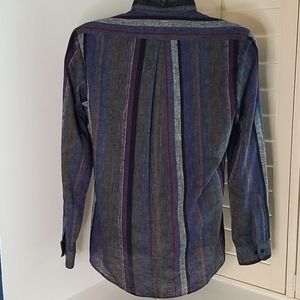 Bonhomme | Shirts | Bonhomme New York Button Front Striped Dress Shirt ...